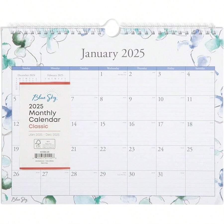 New Taste Price Blue 2026 Monthly Wall Calendar, January 2026 ...