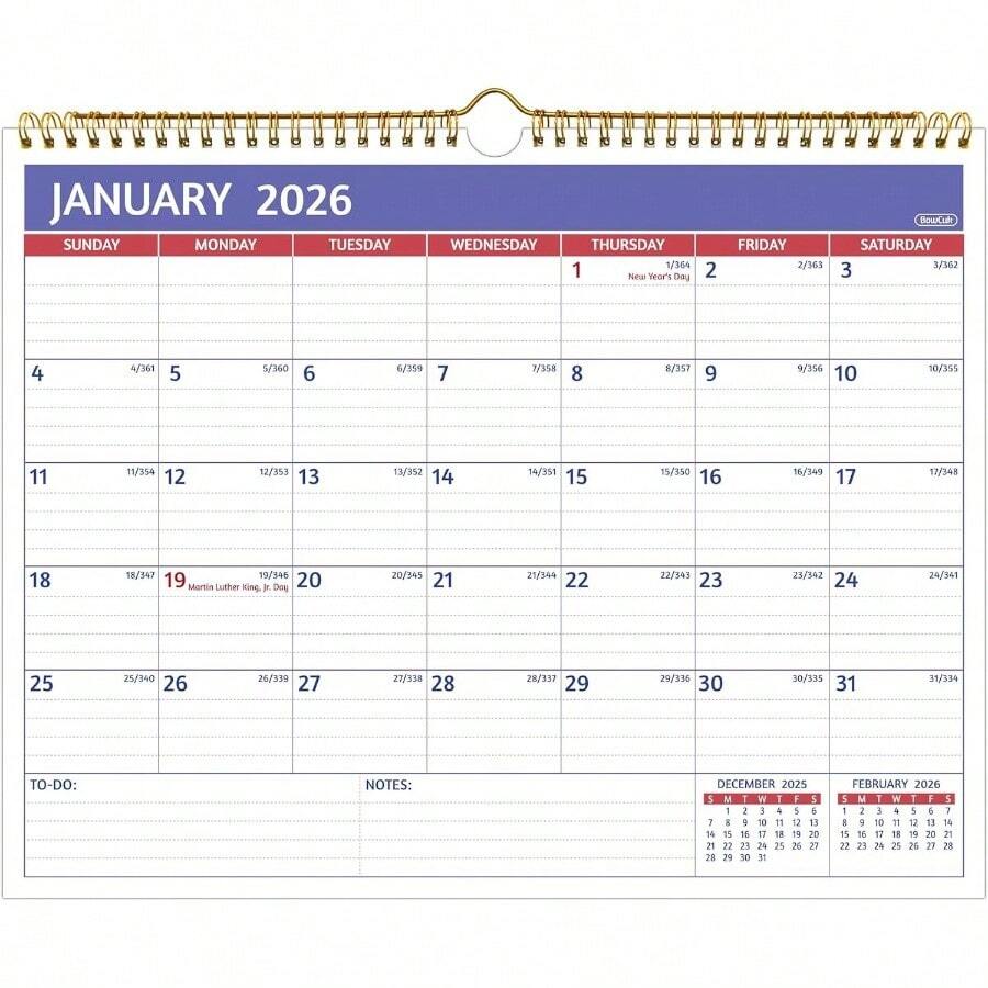 Wall Calendar 2026 - 2027 - 18 Monthly Calendar 2026 - 2027 Wall, Jan ...