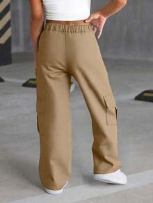 1 Peça Calça Cargo Casual e Fashionista com Grafite para Meninas ...