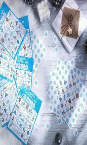 Liliful 35 Pcs Winter Bingo Games Christmas Bingo For Adult Boy Girl 24 ...