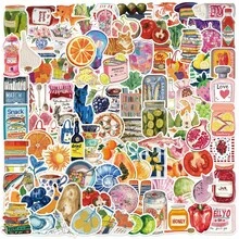 100 Vintage Mediterranean Style Stickers - Reusable Self-Adhesive Cute ...