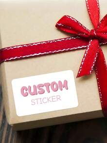 1-120pcs Custom Rectangular Stickers, Order Stickers, Logo Stickers ...