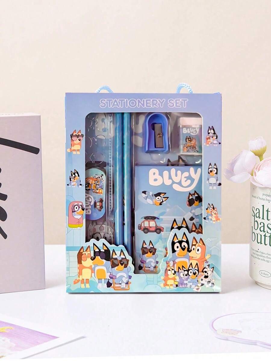 Bluey 1set Bluey Blueys Family And Friends Cartoon Ruler Pencil ...