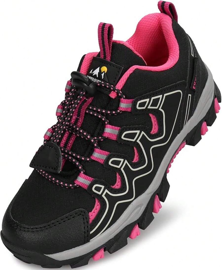 UOVO Boys Girls Hiking Shoes Kids Waterproof Running Trail Fashion ...