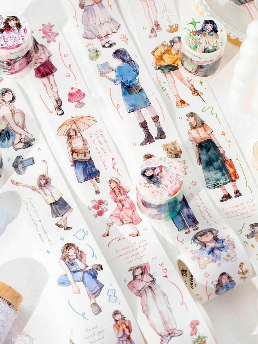 1 Rolle Charakter- & Papiertape, 4. Serie Life Suite, Scrapbooking DIY ...