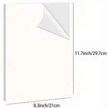 20Pcs A4 Glossy Vinyl Stickers Self-Adhesive Waterproof White Inkjet ...