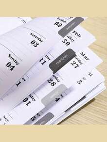 [Customization] 1 A5 English Calendar Book For 2026, 64 Sheets Of 128 ...