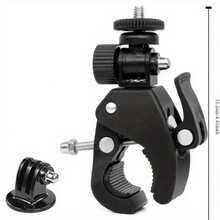 For GoPro Hero 12/11/10/9 Bicycle Motorcycle Handlebar Handle Clamp Bar Mount For Go Pro 7 6 ...