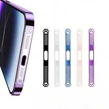 4 piezas de malla antipolvo con diseño de pata de gato apta para iPhone ...