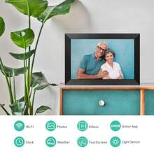 Anna Bella Digital Picture Frame 10.1 Inch IPS HD Touch Screen WiFi Smart Digital Photo Frame ...