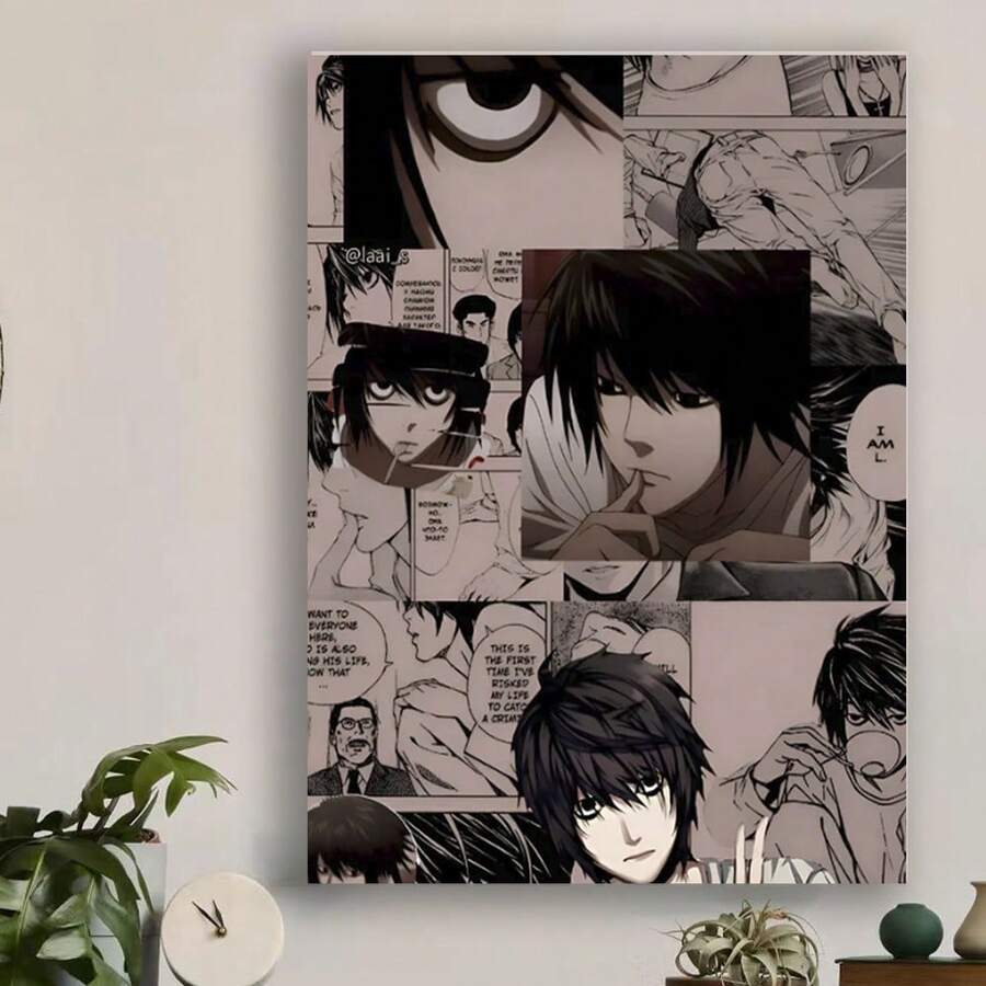 Framed L Death Posters Note Poster #2 | Anime Posters Home Decor ...