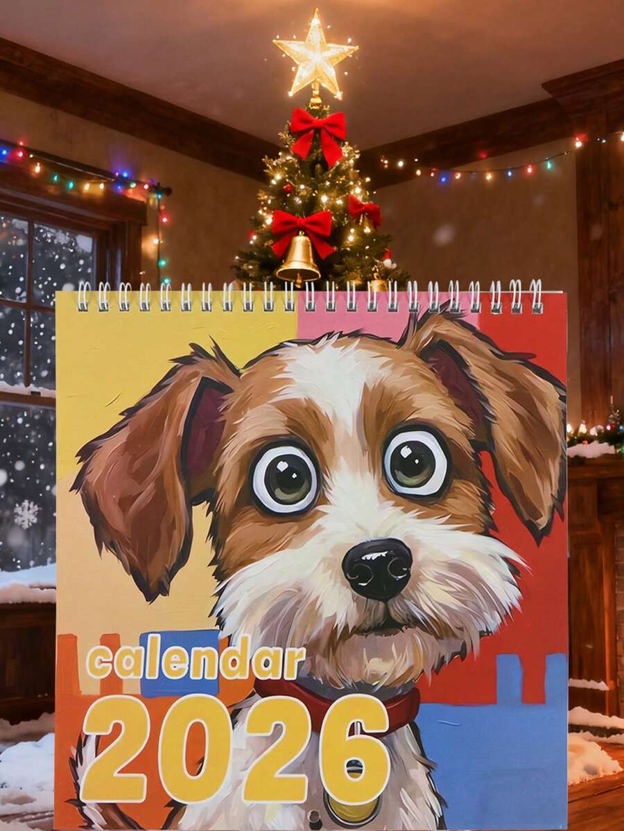 2026 New Dogs Calendar - Year Monthly Planner & Agenda Schedule ...