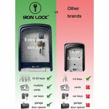 XXL Key Lock Box Wall Mount For Keys 4 Digit Combination With ...