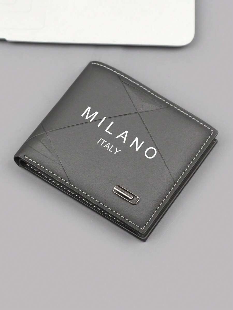 Print PU Material Wallet, Foldable Coin Bag, Casual Style Fashionable ...