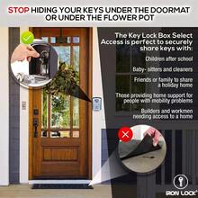 XXL Key Lock Box Wall Mount For Keys 4 Digit Combination With ...