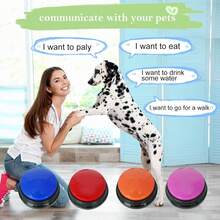 Gelabur Set Of 4 Dog Buttons For Communication, Voice Recordable ...