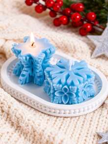 1PC Christmas Snowflake 3D Silicone Mold, DIY Christmas Ornaments Craft ...
