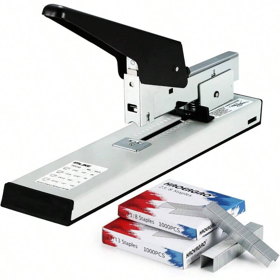 Heavy Duty Stapler With 2000 Staples: 100 Sheets High Capacity Office ...