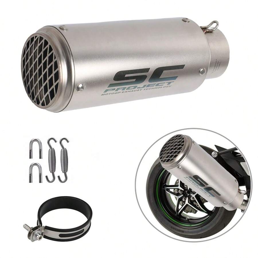 Motorcycle Exhaust Pipe Modification: Cannon-Style Exhaust Pipe, 51mm ...