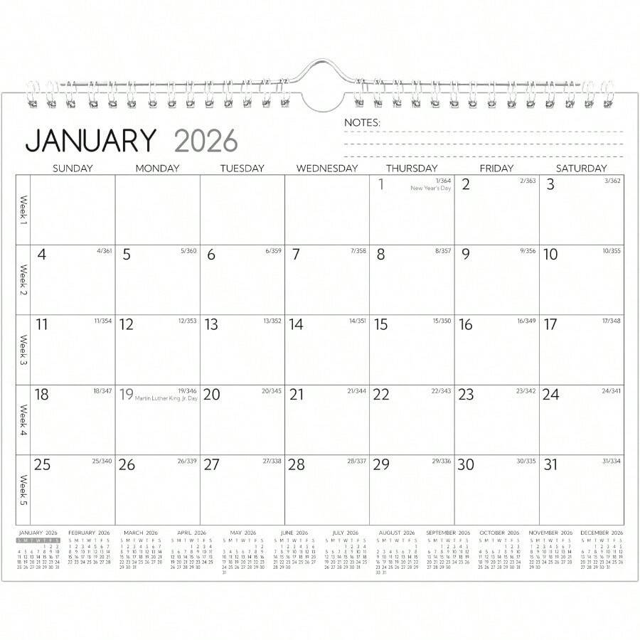CZ Wall Calendar 20262027 2 Year Small Calendar 20262027 11 X 8.5 In ...