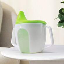 1pc Customized Logo Kids 3-Color Easy Grip Sippy Cup, Polypropylene Cup ...