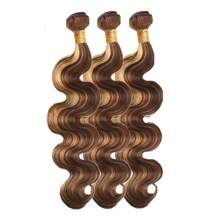 YOUNSOLO 4/27 Human Hair Bundles Ombre Body Wave Bundles Healthy And ...
