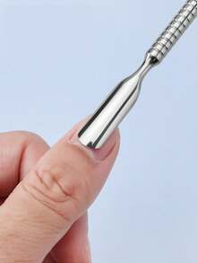 1pc Premium Stainless Steel Russian Double-Headed Cuticle Pusher & Nail ...