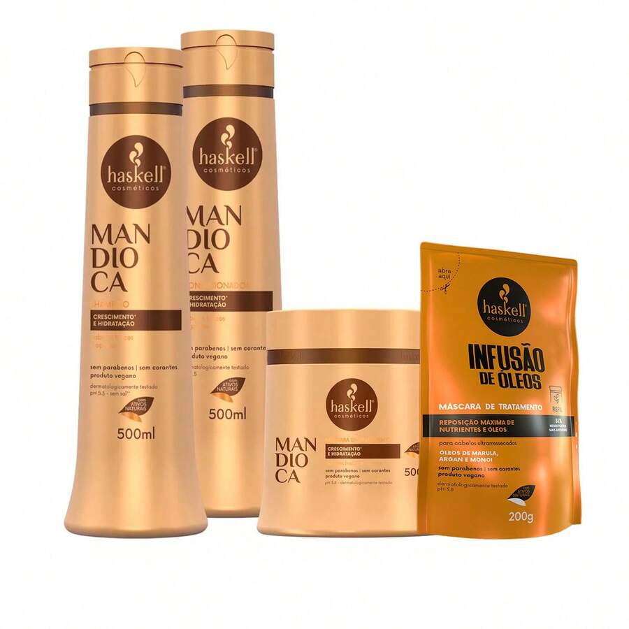 Haskell Haskell Cassava Super Hydration Trio Kit 500ml + 200g Refill | Mode de Mujer | SHEIN España