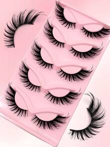 Asiteo 5 Pairs Manga Fox Eye Lashes Eye End Elongated Eyelashes New ...