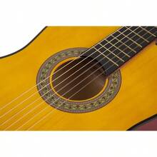 34 Inch Junior Classic Acoustic Guitar With Lessons & String Stickers ...