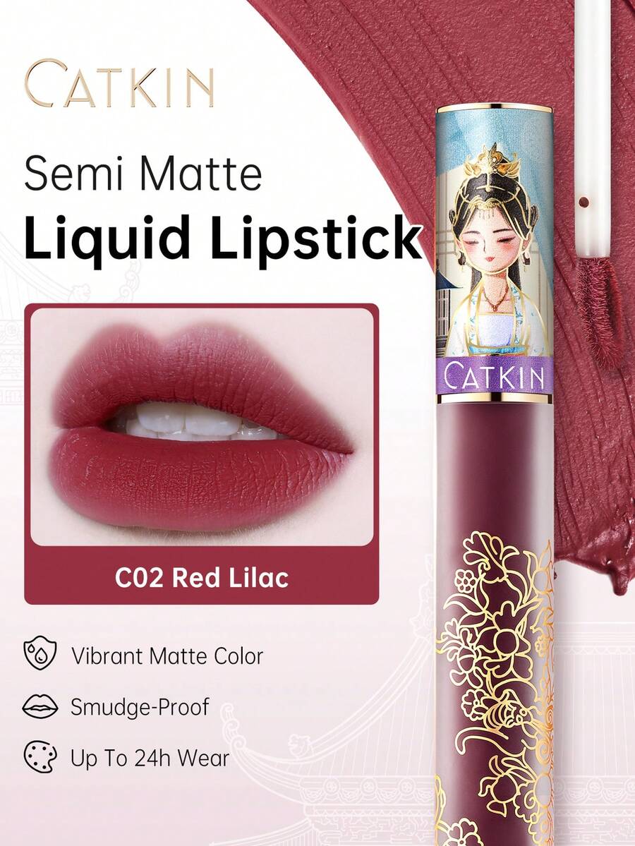 CATKIN CATKIN Semi Matte Liquid Lipstick Lip Gloss For Women Tinted ...