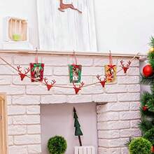 12 Pieces Christmas Tree Frames Wooden Present Box Picture Frame 3 ...