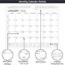 CZ Wall Calendar 20262027 2 Year Small Calendar 20262027 11 X 8.5 In ...