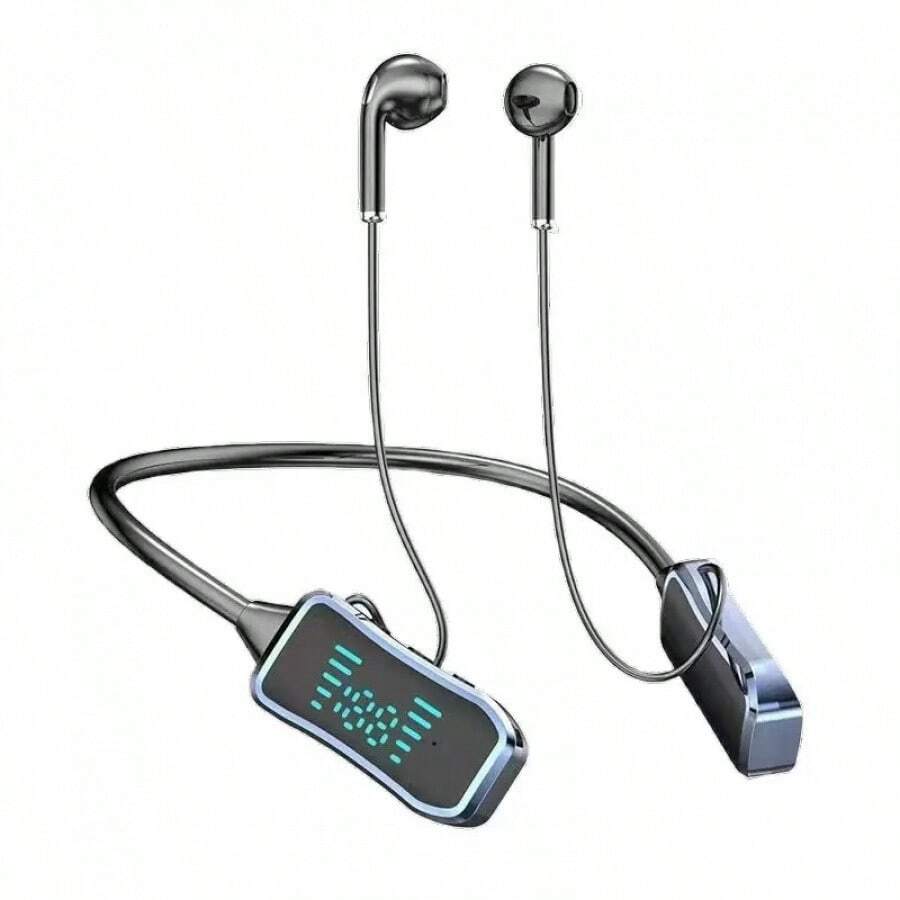 KL50 Semi-In-Ear Bluetooth Earphones With Digital Display, 8H+ Playtime ...