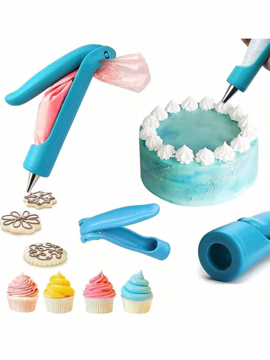 1pc Cake Decorating Pen, Frosting Piping Tip Nozzle Bag, Pastry Diy ...