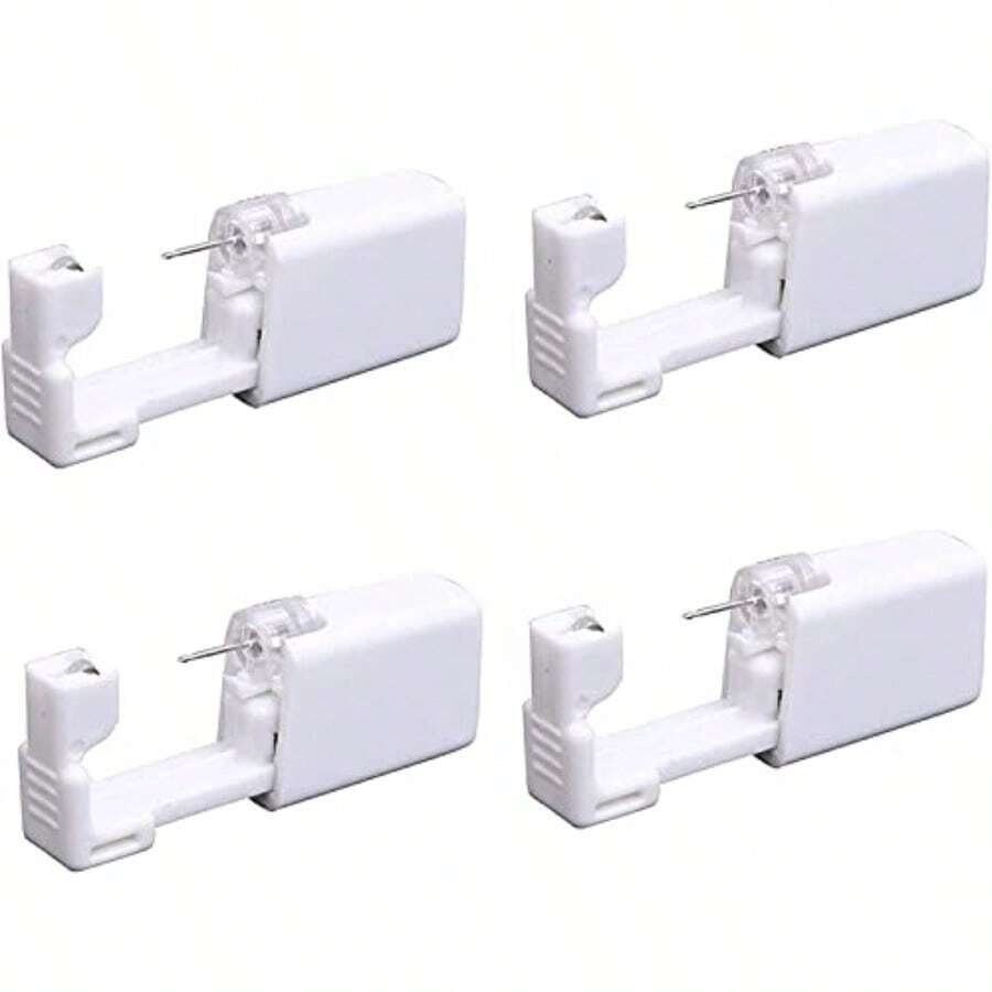 GSYY Ear Piercing Kit 4 Pcs Diosable Ear Piercing Gun At He Self Ear ...