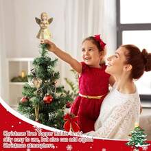 2 Pcs Plastic Christmas Tree Topper Holder With 2 Clips And 6 Tapes For ...