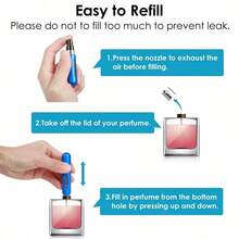 6ml Refillable Perfume Atomizer Mini Portable Spray Bottle - Leakproof ...