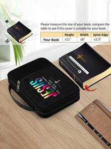 1pc Fashionable And Minimalist Easter Cross Jesus Printed Bible Bag ...