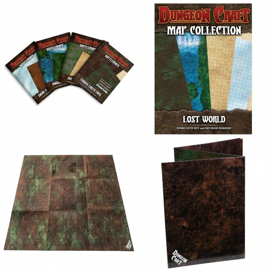 Premium Battle Maps Folded - Essentials Kit - Set Of 4 - Lost World ...