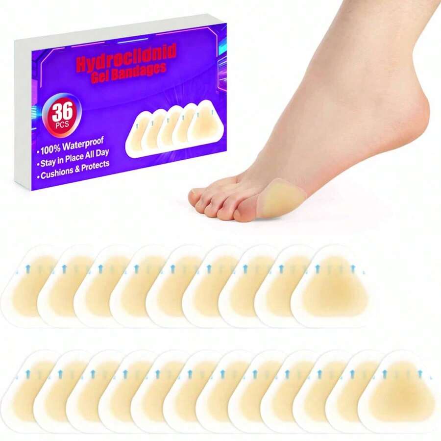 Gel Anti-Reibungs-Blasenpflaster - Hydrogel-Pflaster - Fersen-, Zehen ...