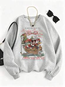 Disney Disney Mickey Mouse Jungle Cruise Christmas Sweatshirt Oh What ...
