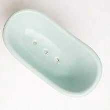 TYUI 5.6" Ceramic Mini Bathtub Soap Dish Decortative Clawfoot Bathroom ...