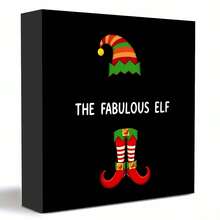 1PCS Black Wood Box Decorative Sign Plaque The Fabulous Hat Shoes 2D ...