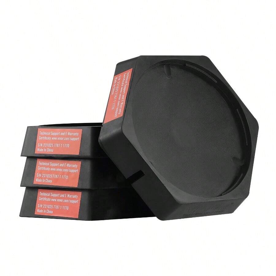 4-Pack RV Leveling Pads Permanently Attached Rubber Jack Pad 9and#034 ...