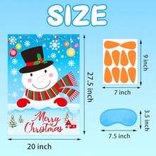 Christmas Games For Pin The Nose On The Snowman 30 Players Fun Family ...
