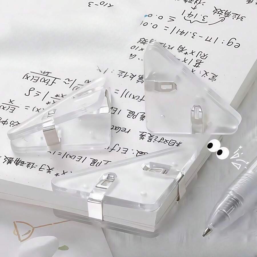 Transparent Triangle Corner Clips, Multipurpose Binder Clips, Secure ...
