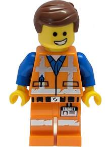 LEGO LEGO Movie 2: Emmett Minifigure With Smiling And Scared Faces ...