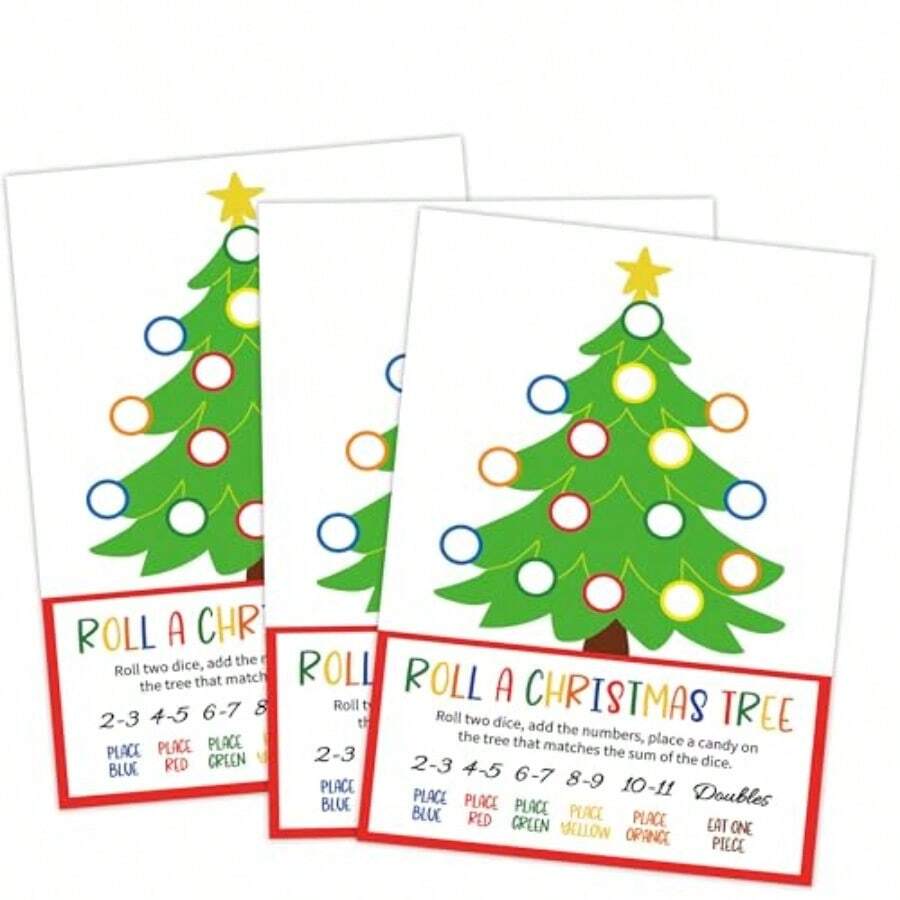 Roll A Christmas Tree Game Christmas Party Games And Decorations ...