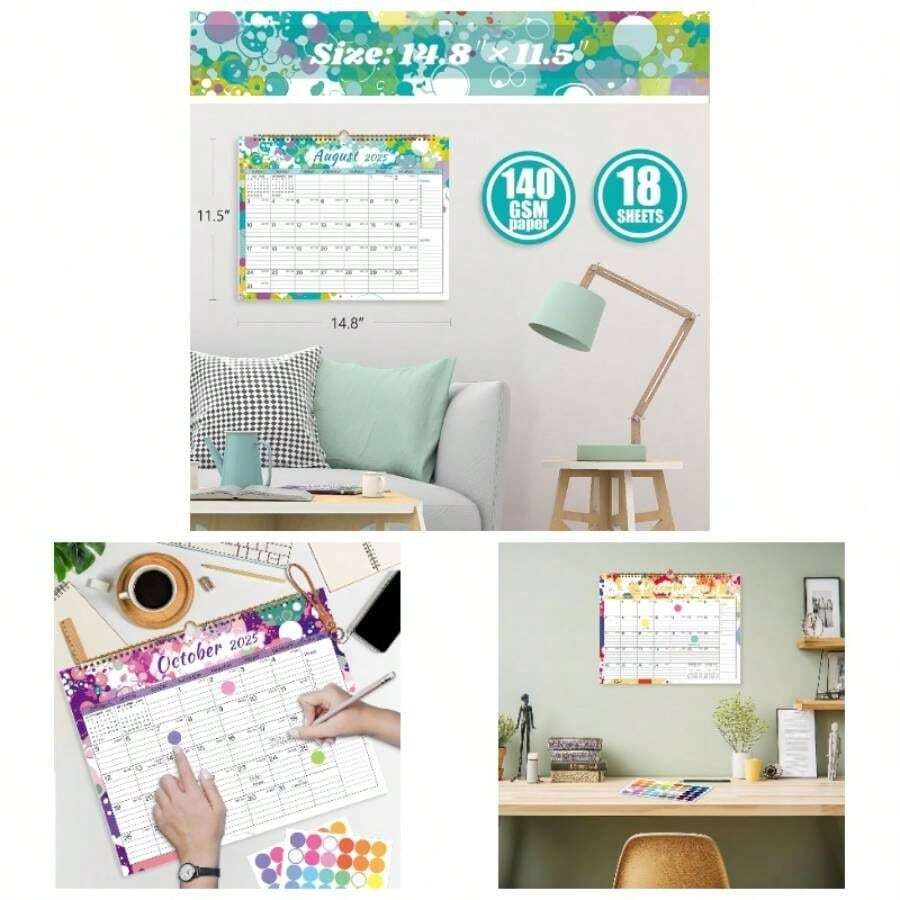 2026 Calendar, Wall Calendar 2026 - 2027, 18 Month Calendar January ...